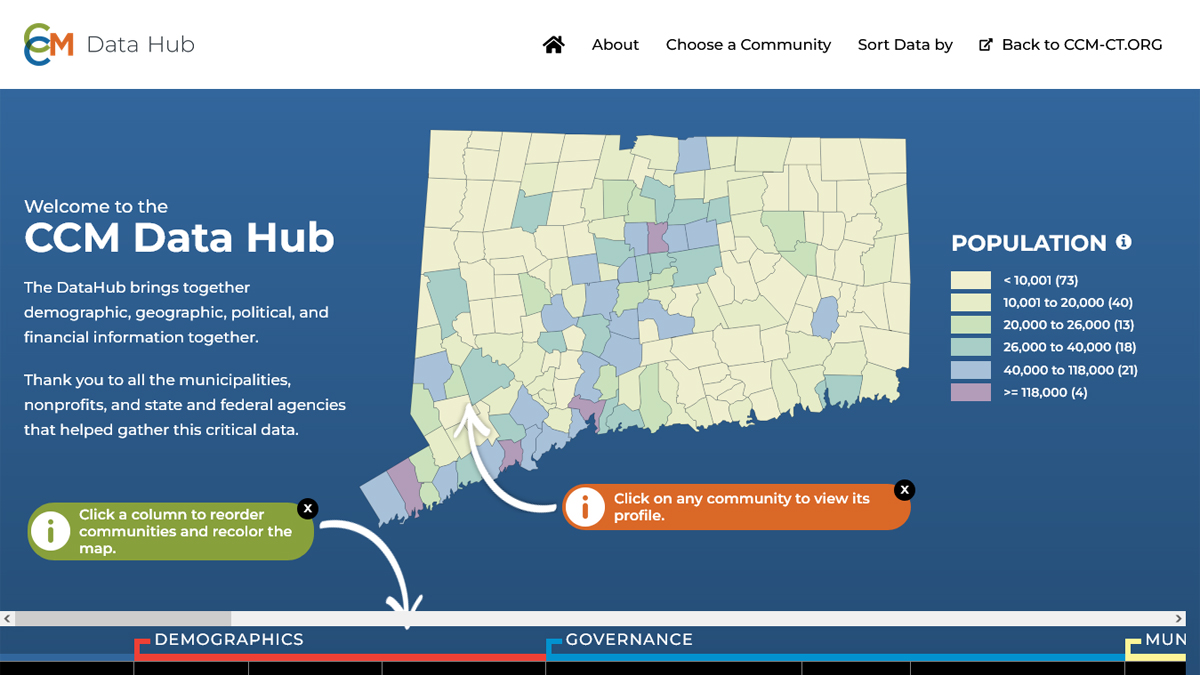 Connecticut Map - Connecticut Conference of Municipalities (CCM) Data Hub